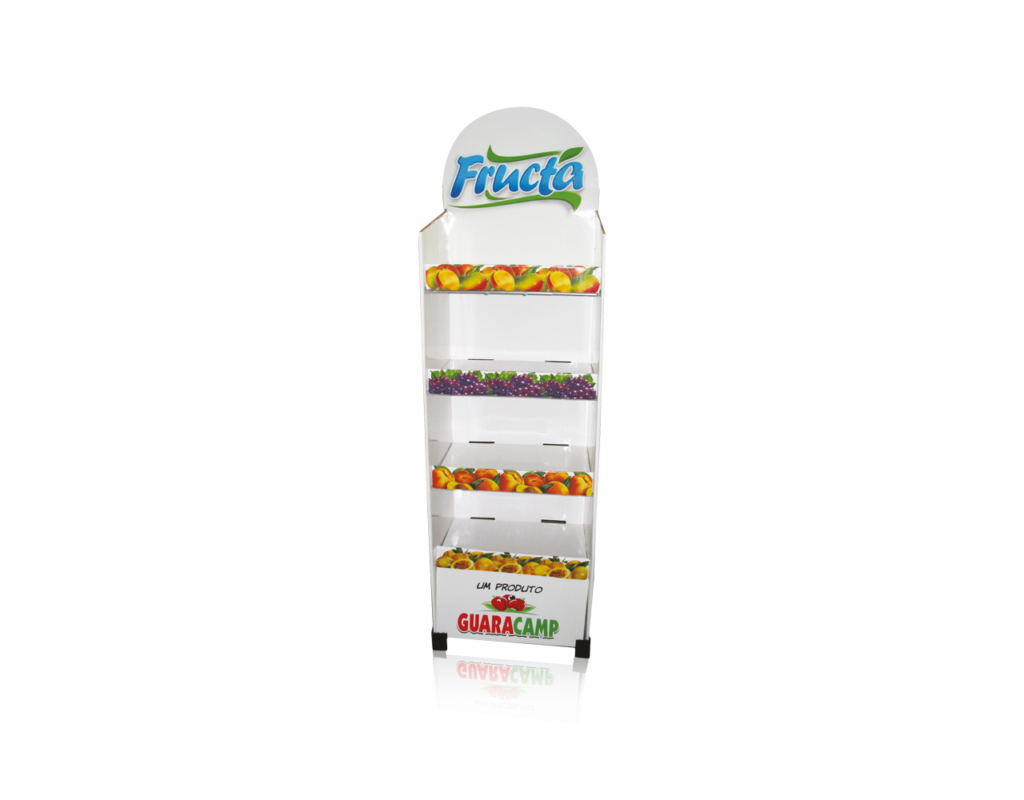 Display de Papelão Chão Cargo Fructa